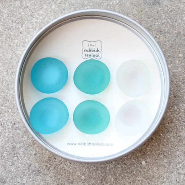Glass Gem Magnets - Trinidad Teal – TheRubbishRevival